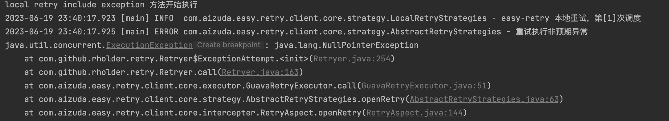 异常相关参数-demo | Snail Job